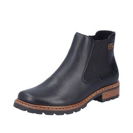 Rieker Damen Chelseaboots Stiefelette, Schlupfboots mit Stretch und Rei&szlig;verschluss 42