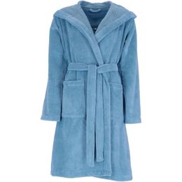 Bugatti Damenbademantel &raquo;Romina, ideal f&uuml;r Sauna & Spa, Hotelbademantel, Morgenmantel&laquo; 1 Stk. mit Logostickerei blau Microfaser XS