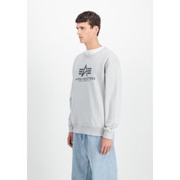 Alpha Industries Herren Sweatshirt &raquo;Basic Sweater&laquo;, Baumwollmischung, regular fit grau M
