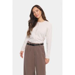 Saint Tropez Damen Strickjacke &raquo;A8661, MilaSZ R-Neck Cardigan&laquo; Viskosemischung, Classic fit beige XXL