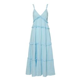 Y.A.S Damen Tr&auml;gerkleid &raquo;YASANINA SL ANKLE DRESS S. NOOS&laquo; Sommerkleid mit R&uuml;schen, kn&ouml;chellang, Baumwolle 36, N-Gr
