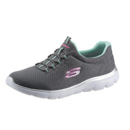 Skechers Damen Slip-On Sneaker &raquo;SUMMITS&laquo; Freizeitschuh, Komfortschuh mit sto&szlig;d&auml;mpfender Zwischensohle bunt 40