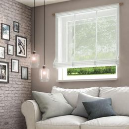 Neutex for you! Raffrollo &raquo;Libre-ECO&laquo; mit Stangendurchzug freih&auml;ngend beige Jacquard, Obermaterial: 100% Polyester 140cm, Stangendurchzug, 80cm