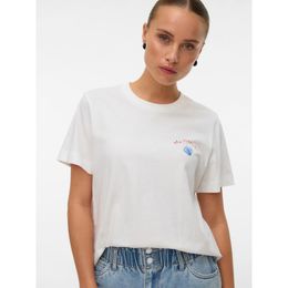 V&eacute;ro Moda Vero Moda Damen T-Shirt &raquo;VMGINA METTE SS TOP BOX JRS&laquo; Baumwolle L