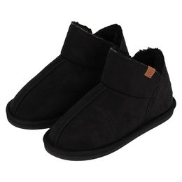 Xq Footwear Damen XQ Footwear Hausschuh &raquo;LADIES HOME BOOTS SUEDE&laquo; mit Logopr&auml;gung und kuscheligen, w&auml;rmenden Innenfutter schwarz 41/42