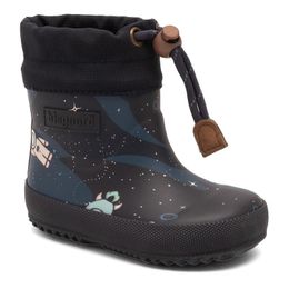 bisgaard M&auml;dchen Gummistiefel &raquo;baby thermo rubber&laquo; Regenstiefel mit Wollfutter, Gr&ouml;&szlig;enschablone zum Download blau 25