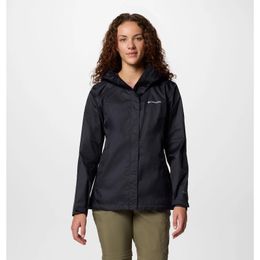 Columbia Damen Regenjacke &raquo;Arcadia II Jacket&laquo; wasserdicht, winddicht, mit Rei&szlig;verschluss, aus Nylon und Polyester schwarz XS (32)
