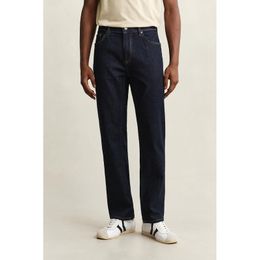Gant Herren 5-Pocket-Jeans in cleaner Optik blau 34, L&auml;nge 32