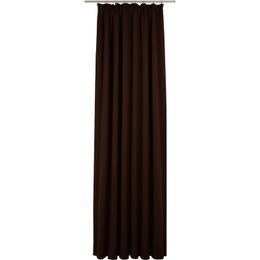 WIRTH Vorhang &raquo;Newbury&laquo; Kr&auml;uselband 1 Stk. tlg. braun Jacquard, Baumwolle, Polyester 125cm, Kr&auml;uselband, 65cm
