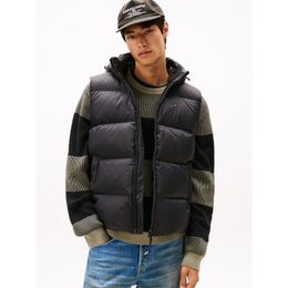 Tommy Jeans Herren Steppweste &raquo;TJM ESSENTIAL DOWN VEST EXT&laquo; abnehmbare Kapuze mit Kordelzug schwarz M