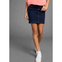 Arizona Damen Jeansrock &raquo;Ultra-Stretch&laquo; extra eng geschnitten blau 46
