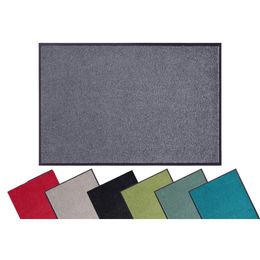 OTTO home Fu&szlig;matte &raquo;Clean & Walk&laquo; rechteckig 7 mm H&ouml;he Schmutzfangmatte, T&uuml;rmatte, In- und Outdoor, Teppich, L&auml;ufer, waschbar grau Polyamid B : 40cm 1