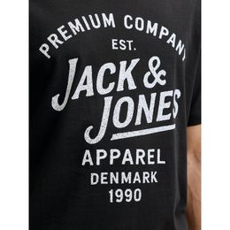 Jack & Jones PlusSize Jack & Jones Plussize Herren Jack & Jones PlusSize T-Shirt &raquo;JPRBLUZANE SS TEE FST PLS&laquo; mit Logo Schriftzug 5XL