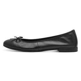 Tamaris Damen Ballerina Flats, Slipper, Businessschuh mit dekorativer Schleife schwarz 37
