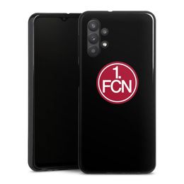 DeinDesign Galaxy A32 5G Handy Silikon H&uuml;lle Case schwarz Handyh&uuml;lle Official Licensed Product 1. Fc N&uuml;rnberg 1. Fcn