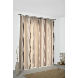 WIRTH Vorhang &raquo;Brooklyn&laquo; Multifunktionsband 1 Stk. tlg. braun Jacquard, Polyester 145cm, Multifunktionsband, 142cm