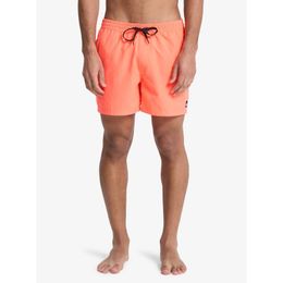 Quiksilver Herren Badeshorts &raquo;EVERYDAY VOLLEY 15&laquo; unifarbene Optik, mit kontrastfarbenen Details, Straight-Leg-Passform orange M, N-Gr
