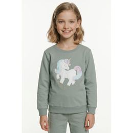 name it Damen Sweatshirt &raquo;NMFKISA LS SWEAT UNB BOX&laquo;, Baumwollmischung, regular fit 122/128
