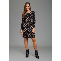 Laura Scott Damen Jerseykleid Eingrifftaschen aus elastischer Viskosemischung, figurbetonte Passform schwarz 44, N-Gr