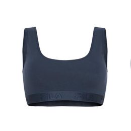 Fila Damen B&uuml;gelloser BH elastisches Unterbrustband, Baumwollmix blau M, N-Gr
