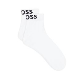 BOSS Damen BOSS Freizeitsocken &raquo;2P SH Logo CC W&laquo; Packung, 2er, 2 Paar tlg. mit eingestricktem BOSS Logoschriftzug wei&szlig; 35-38