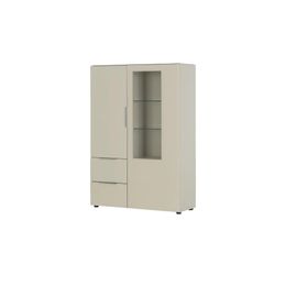 H&ouml;ffner Highboard Vitreo Neo beige Ma&szlig;e (cm): B: 105 H: 151 T: 40.0 &raquo; H&ouml;ffner
