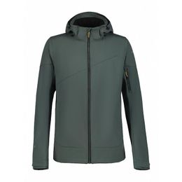 Icepeak Herren Softshelljacke &raquo;H SOFTSHELLJACKE BARMSTEDT&laquo; mit Kapuze mit Stehkragen, atmungsaktiv, wasserabweisendes Obermaterial grau 48