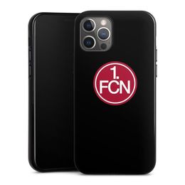 DeinDesign iPhone 12 Pro Handy Silikon H&uuml;lle Case schwarz Handyh&uuml;lle Official Licensed Product 1. Fc N&uuml;rnberg 1. Fcn