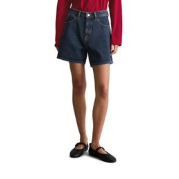 Marc O'Polo Marc O'polo Denim Damen Marc O'Polo DENIM Jeansshorts &raquo;Model Filda relaxed aus Rigid Denim&laquo; hohe Leibh&ouml;he blau 25, N-Gr