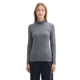 Tom Tailor Damen Tom Tailor Rollkragenshirt mit LENZING ECOVERO grau XS (34)
