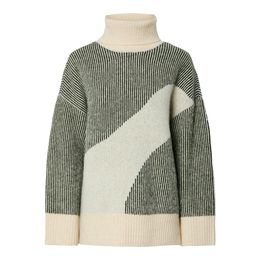 Pieces Damen Pieces Rollkragenpullover &raquo;PCLINNA ROLL NECK LOOSE KNIT PWP BC&laquo; im Colorblocking Look L