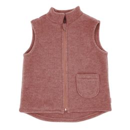 MaxiMo Kinder MaxiMo Fleeceweste Wolle, w&auml;rmend, atmungsaktiv, hoher Kragen rosa 134/140