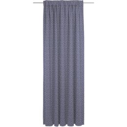 Adam Vorhang &raquo;Urban Cactus&laquo; Multifunktionsband 1 Stk. tlg. aus 100% Bio-Baumwolle blau Jacquard, Baumwolle 145cm, Multifunktionsband, 142cm