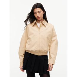 Tommy Jeans Damen Blouson &raquo;TJW SCRIPT COACH JACKET&laquo; Baumwollmischung beige M (40)