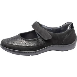 Waldl&auml;ufer Waldl&auml;ufer Damen Riemchenballerina &raquo;HENNI&laquo; , Halbschuh, Komfortschuh, Klettschuh in Weite H (= sehr weit) schwarz 5,5 (38,5)