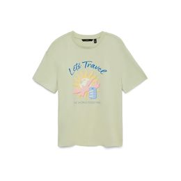 V&eacute;ro Moda VERO MODA Shirt 'VMNINNA MIA' female size L Blue / Lemon / Pastel green / Rose