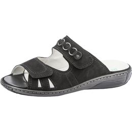 Waldl&auml;ufer Waldl&auml;ufer Damen Pantolette &raquo;GARDA&laquo; , Keilabsatz, Sommerschuh, Schlappen mit Schmuckapplikation, Weite G 6,5