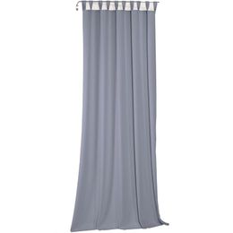 WIRTH Vorhang &raquo;Newbury&laquo; Schlaufen 1 Stk. tlg. blau Jacquard, Baumwolle, Polyester 125cm, Schlaufen, 65cm