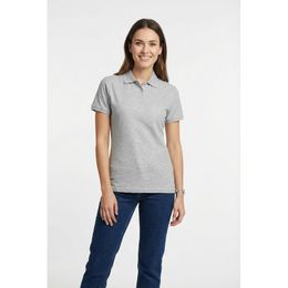 Fruit of the Loom Damen Fruit of the Loom Poloshirt &raquo;Lady-Fit Premium Polo&laquo; Sommershirt, unifarben, aus reiner Baumwolle grau XL (42)