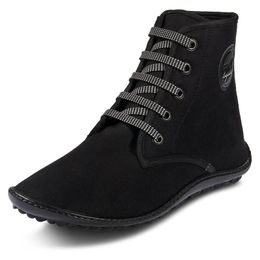 Leguano Damen Barfu&szlig;schuh &raquo;CHESTER LIGHT&laquo; , Bequemschuh, Komfortschuh, Flats, Schn&uuml;rboots, Made in Germany schwarz 41