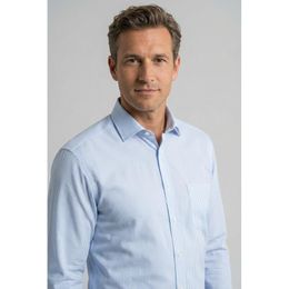 OLYMP Herren OLYMP Businesshemd &raquo;Luxor modern fit&laquo; fein gestreift blau 41, N-Gr