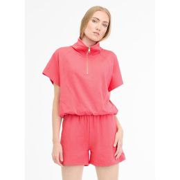Ragwear Damen Sweatshirt &raquo;IZZARA TOP&laquo;, mit &uuml;berschnittenen Schultern und mit Rei&szlig;verschluss im Troyer-Stil orange M (38)
