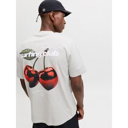 Jack & Jones Jack & Jones Herren T-Shirt &raquo;JCOMARINA BACK PRINT TEE SS CREW NECK&laquo; mit Print wei&szlig; L