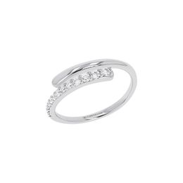 Tom Tailor Damen Tom Tailor Fingerring &raquo;Schmuck Geschenk Silber 925&laquo; mit Zirkonia (synth.) 58, Silber 925 (Sterlingsilber), 1,5mm