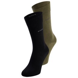BOSS Herren BOSS Businesssocken &raquo;2P RS Uni CC&laquo; Packung, 2er, 2 Paar tlg. mit Markenlogo schwarz 39-42