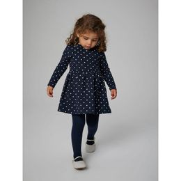 name it M&auml;dchen Sweatkleid &raquo;NMFDAVINA LS SWEAT BRU DRESS NOOS&laquo; im tollen Alloverprint wei&szlig; 104, N-Gr