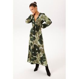 Aniston Casual Damen Aniston CASUAL Maxikleid mit raffiniertem Knoten am Dekollet&eacute; - NEUE KOLLEKTION gr&uuml;n 46, N-Gr