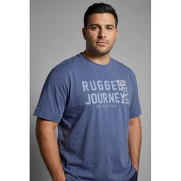 Man's World Plus Herren Rundhalsshirt &raquo;auch in Grosse Gr&ouml;&szlig;en bis Gr. 7XL &Auml;rmel-Fit&laquo; Regular Fit, Kurzarm, mit Print, bedruckt, aus Single Jersey 4XL (