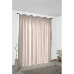WIRTH Vorhang &raquo;Torbole&laquo; Kr&auml;uselband 1 Stk. tlg. gelb Jacquard, Baumwolle, Polyester 125cm, Kr&auml;uselband, 65cm