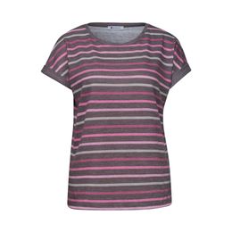 Street One T-Shirt Damen Gr&ouml;&szlig;e XS braunmeliert / flieder / rosa / hellpink